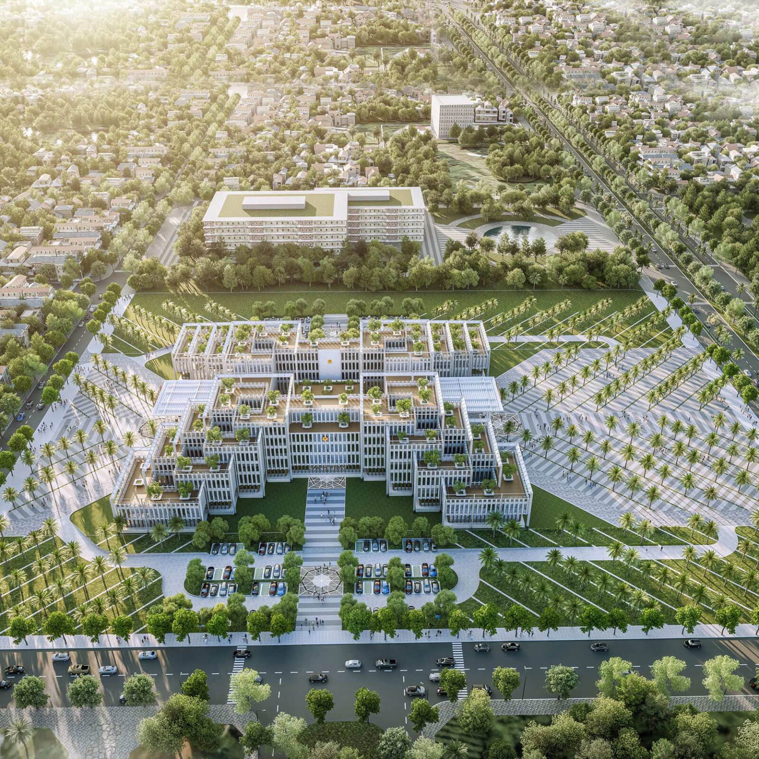 Thiết kế kiến trúc Trung tâm hành chính thành phố Vũng Tàu của công ty ADA